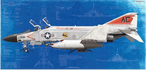 F 4j Phantom Ii Vf 31 Tomcatters Cvw 3 Embarked In Uss Saratoga Fine