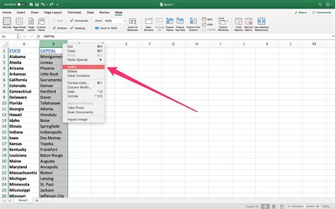 how to add a column in microsoft excel in 2 different ways