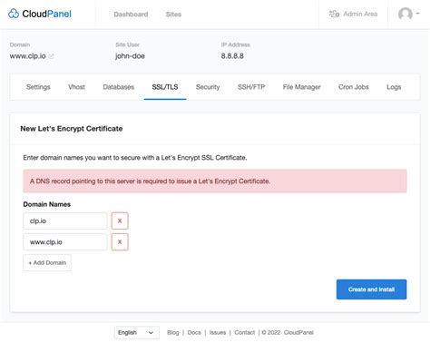ssl tls certificates cloudpanel documentation
