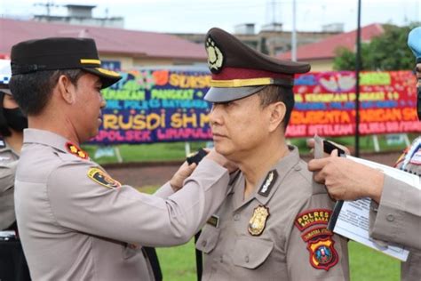 Upacara Kenaikan Pangkat Personil Perwira Dan Bintara Polres Batu Bara