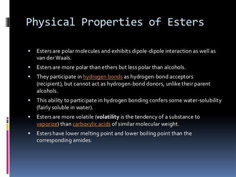 Esters