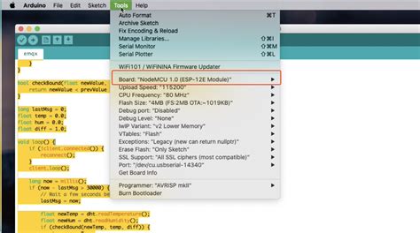 upload sensor data to mqtt cloud service via nodemcu