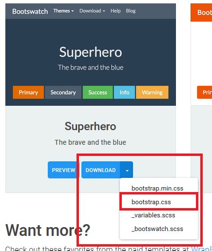 mvc how to apply the bootstrap template to the