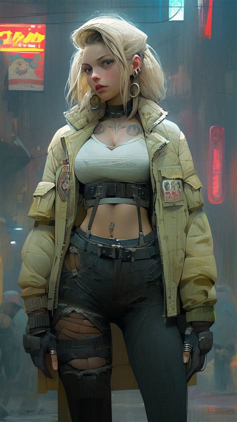 Cyberpunk Sci Fi Character Commission Art Concept Art Rpg Etsy