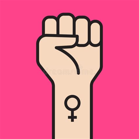 Symbol Of Feminist Movement Stock Vector Illustration Of Sign