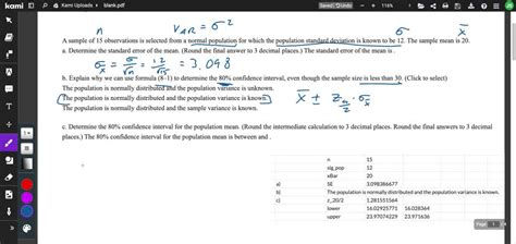 Solved A Sample Of 19 Observations Is Selected From A Normal