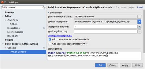 term environment variable not set on python