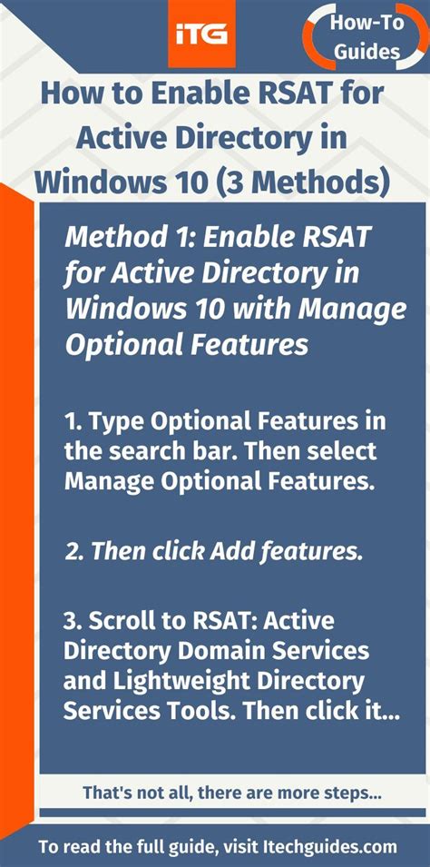 How To Enable Rsat For Active Directory In Windows 10 8 Method Info Sheet