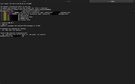 node modules turbo360 command line terminal installation issues
