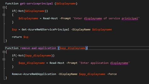 automating the creation of azure service principals with powershell
