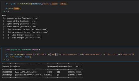 python creating a table from an api response using pyspark stack