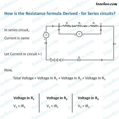 Resistance In Series Explanation Formula And Numericals Teachoo