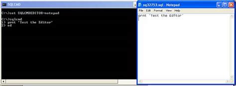 using sql server 2005 sqlcmd utility —