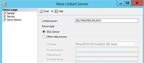 sql server linked server creation error ole db provider sqlncli11