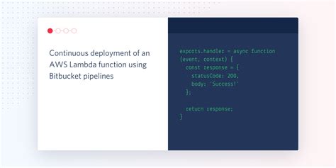 continuous deployment of an aws lambda function using