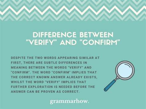 Verify Vs Confirm Difference Explained With Examples Adverbial Hot
