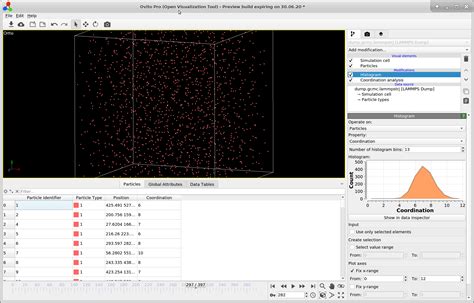 how to save data in text file for all frames for ovito 2 9 in python