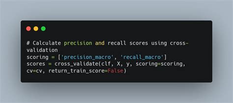 how to check a model s recall score using cross validation in python