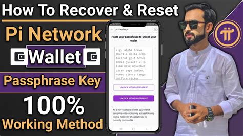 How To Recover And Reset Pi Network Wallet Passphrase Key Pi Browser