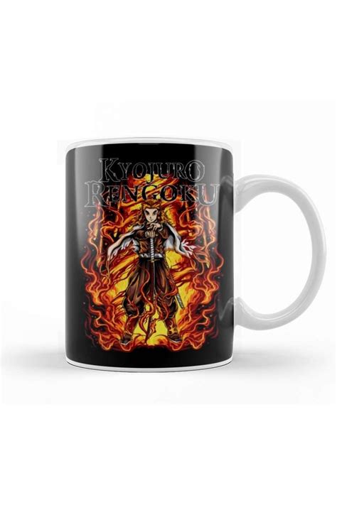 Baskı Dükkanı Kny Kyojuro Rengoku Mug Cup Porcelain Trendyol