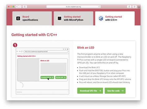 how to blink an led with raspberry pi pico in c raspberry pi