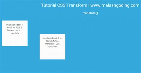 belajar css3 transform translate scale skew rotate matrix