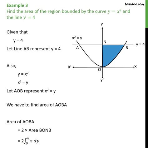Question 1 Find Area Bounded By Y X2 And Line Y 4 Examples