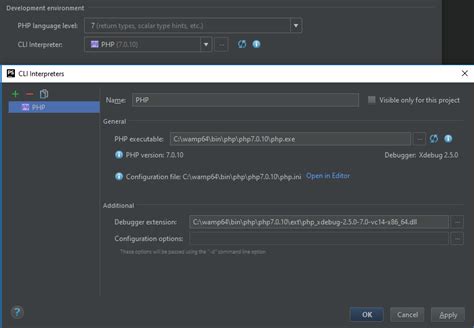 php how to set up debugger in phpstorm for a wordpress