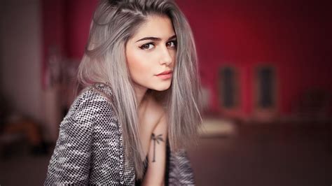 Wallpaper Face Women Model Portrait Blonde Long Hair Singer