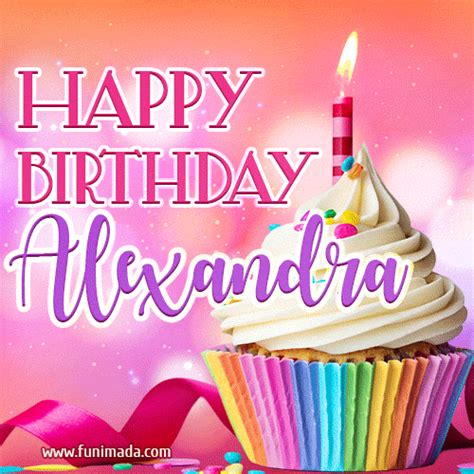 Happy Birthday Alexandra Lovely Animated 