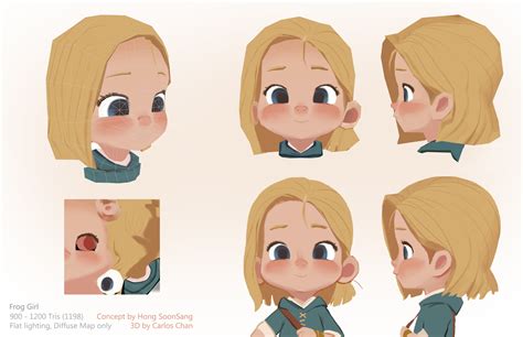 Artstation Low Poly Character Bust