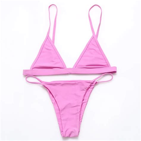 Buy Sexy Bikini Set Trikini Swimsuit Thong Swimwear