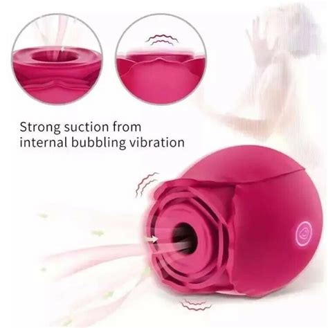 rose sex toy vibrator 7 suction options intimate women etsy