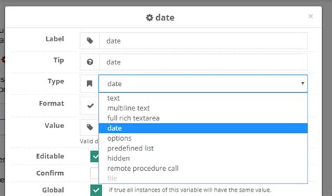 dates docxpresso