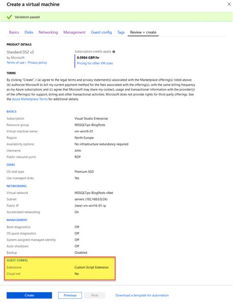 install dbatools with azure vm custom script extension
