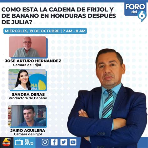 Canal 6 Honduras On Twitter Rt Juancaconza Vea Mañana En El Foro