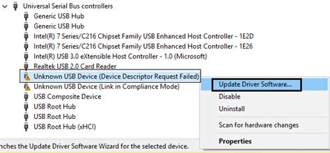 fix for unknown usb device device descriptor request failed hp