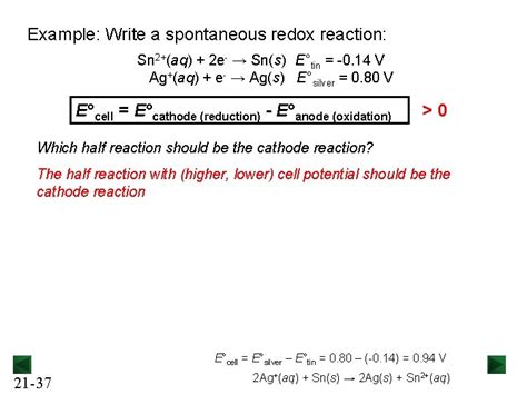 Electrochemistry Spontaneity Of Redox Reactions 21 1 Electrochemistry