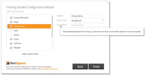 filtering ui context designer winforms controls