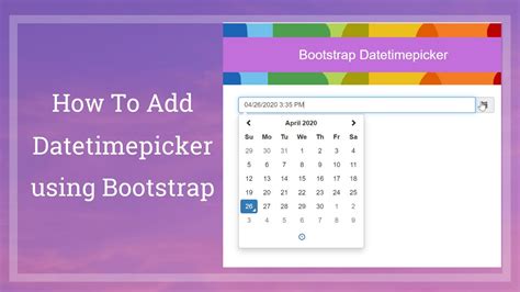datetimepicker bootstrap 5
