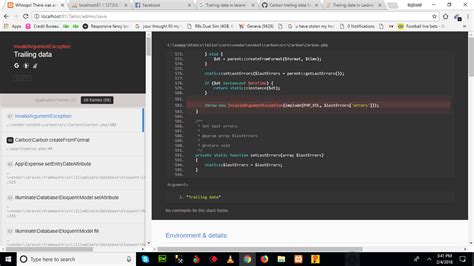 trailing data in laravel when submitting form stack overflow