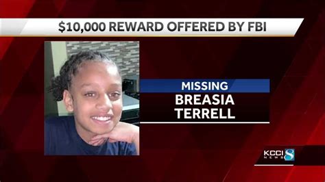 Fbi Announces 10 000 Reward For Info On Breasia Terrell