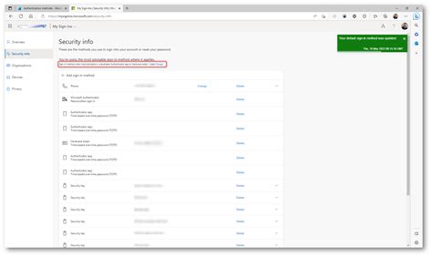 System Preferred Multifactor Authentication In Azure Ad Ict Power