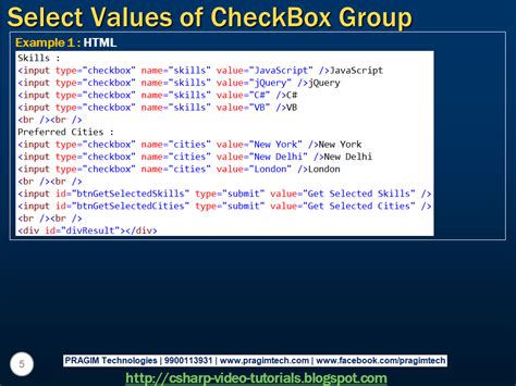 sql server net and c video tutorial select values of checkbox group