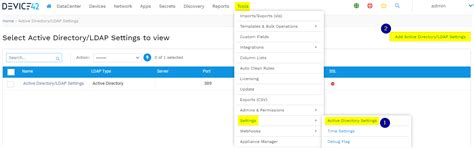active directory and openldap support device42