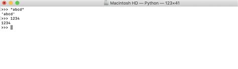 python working with the python interactive shell