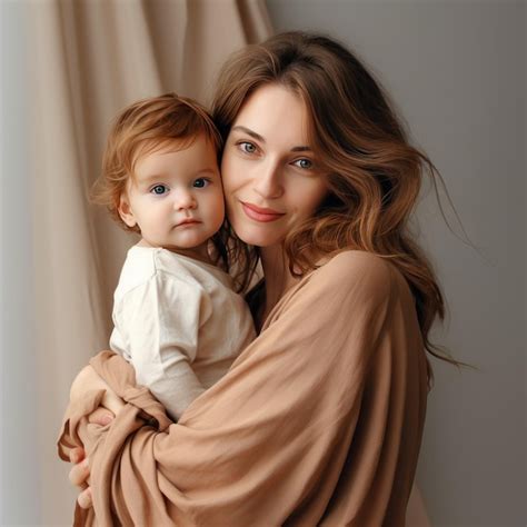 Premium Ai Image Unconditional Love Embraced A Mothers Gentle Touch