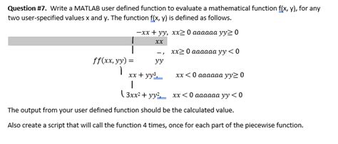 solved question 7 write a matlab user defined function to