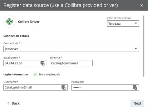 jdbc driver for teradata collibra marketplace