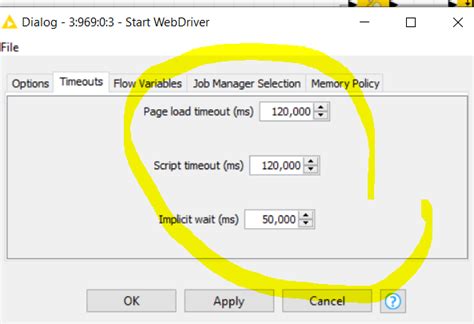 selenium start web driver web browser waiting but not working